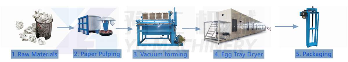 Egg Tray Making Machine 5000pcs/h Egg Crate Machine Price